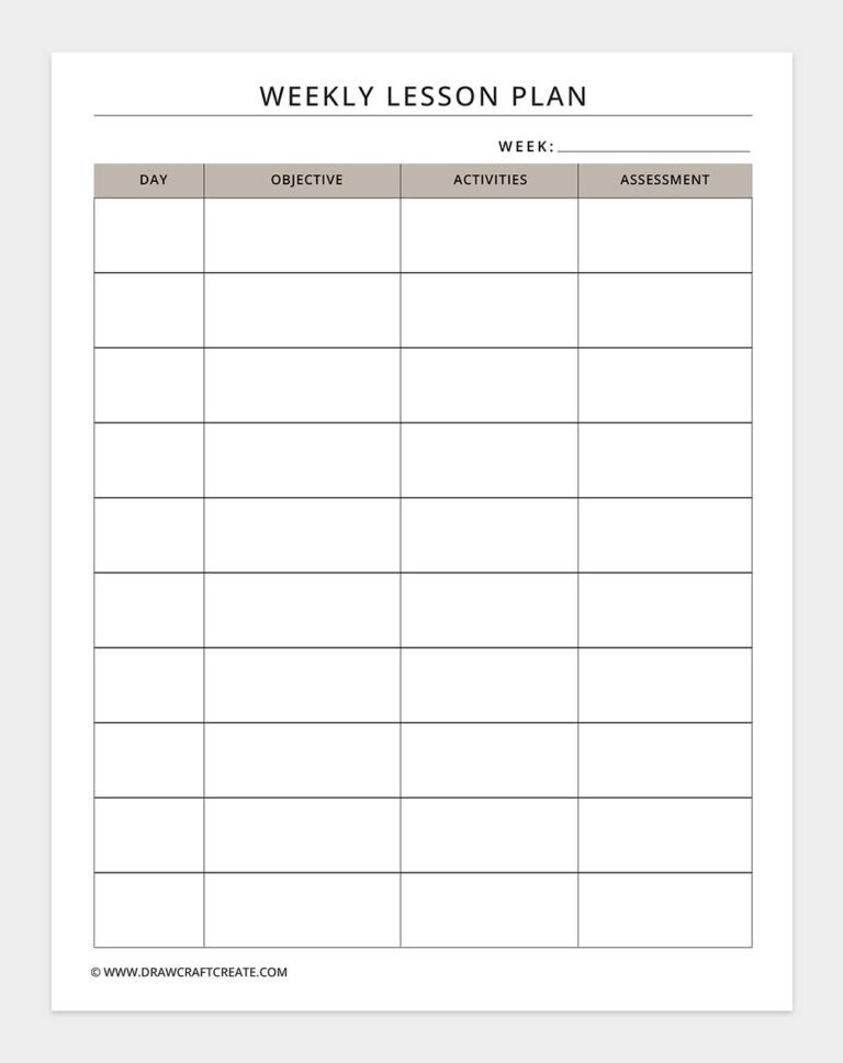 Free Student Planner Printable (56 Pages) - Draw Craft Create