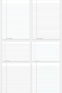 Free Printable Lined Paper Template - Draw Craft Create