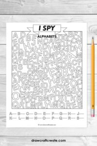 Free Printable I Spy Food Worksheet - Draw Craft Create