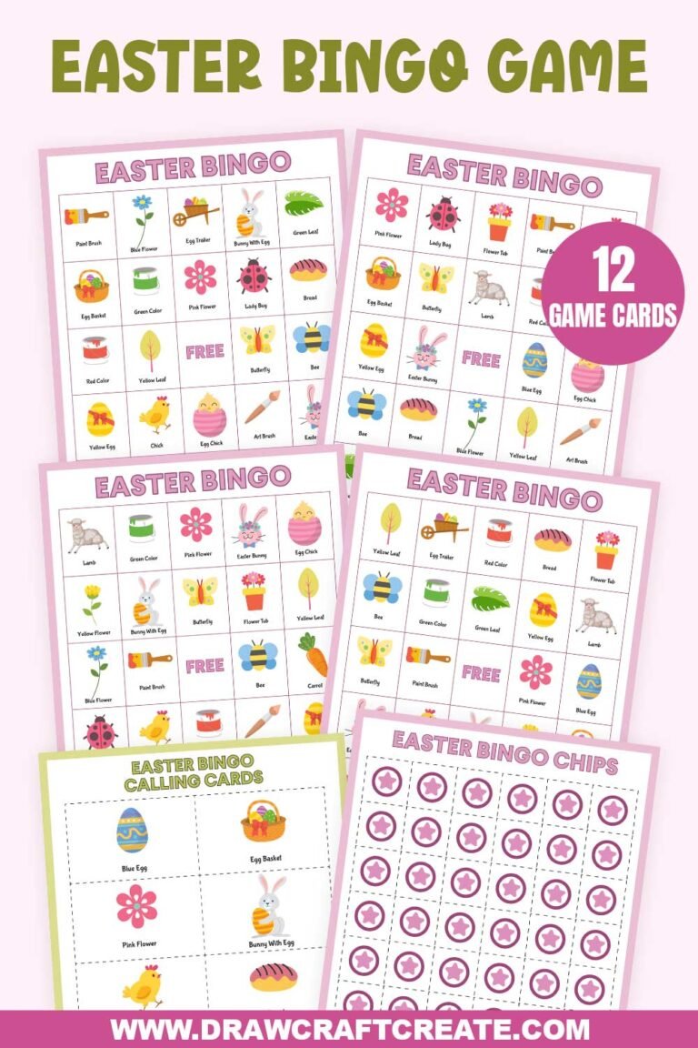 Free Printable Fall Bingo Cards - Draw Craft Create
