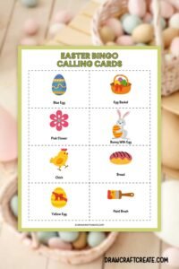 Free Printable Easter Bingo Cards - Draw Craft Create