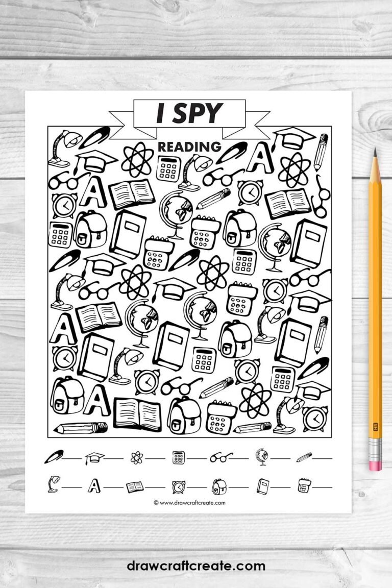 50+ Free I Spy Game Printables - Draw Craft Create