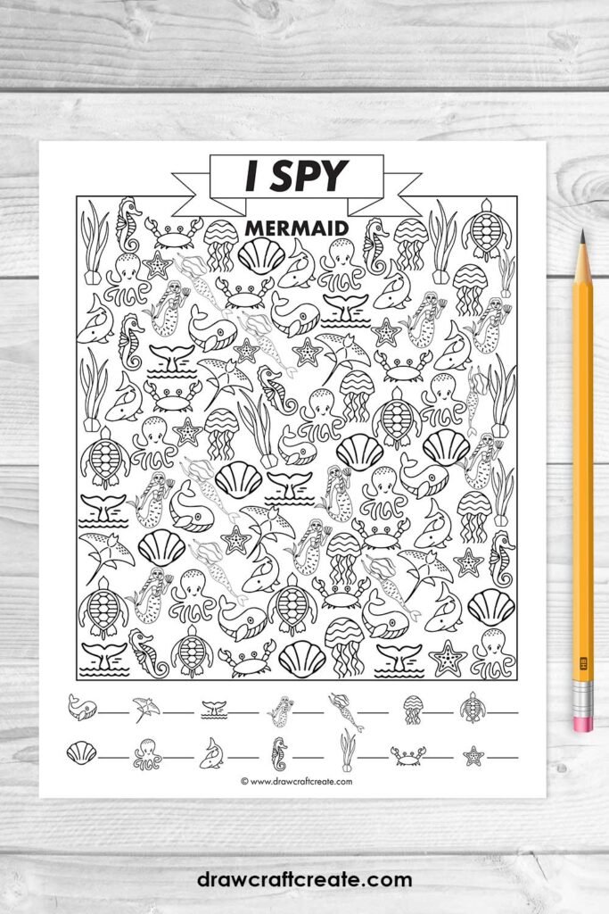 Free Printable I Spy Shape Worksheet - Draw Craft Create