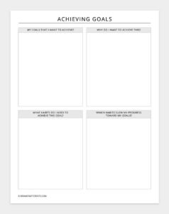 Free Printable Goal Planner (34 Pages) - Draw Craft Create