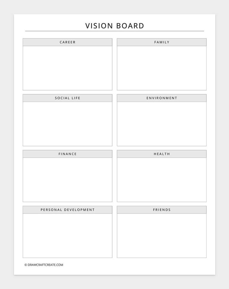 Free Printable Goal Planner (34 Pages) - Draw Craft Create