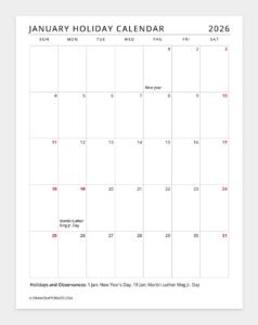 Free Printable January Planner (2026) - Draw Craft Create