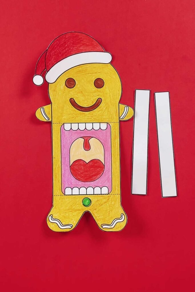 Free Printable Gingerbread Puppet - Draw Craft Create