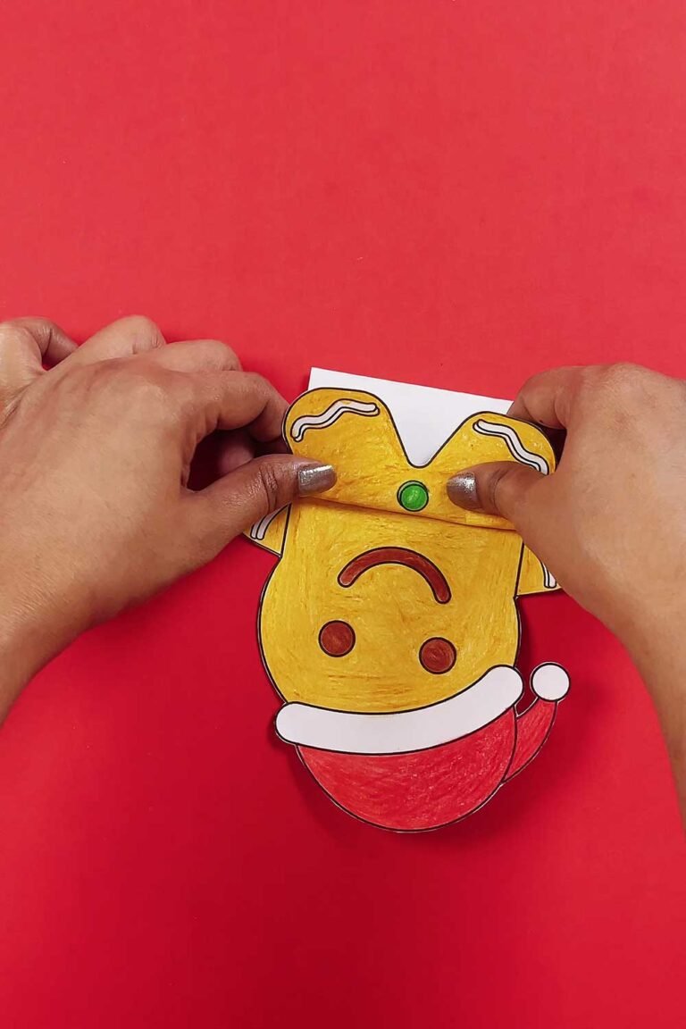 Free Printable Gingerbread Puppet - Draw Craft Create