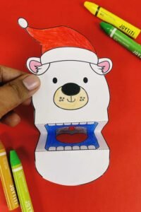 Free Printable Polar Bear Puppet - Draw Craft Create