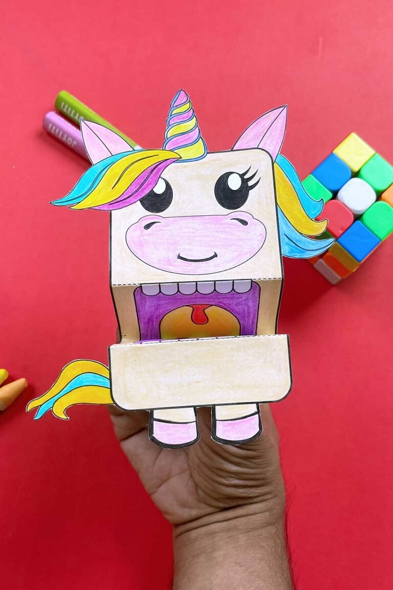 Free Printable Paper Bag Chicken Craft For Kids [Free Template] - Draw ...