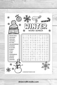 Free Printable Spanish Word Search - Draw Craft Create
