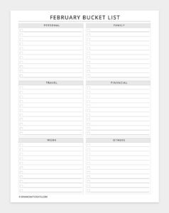 Free Printable February Planner 2026 (27 Pages) - Draw Craft Create