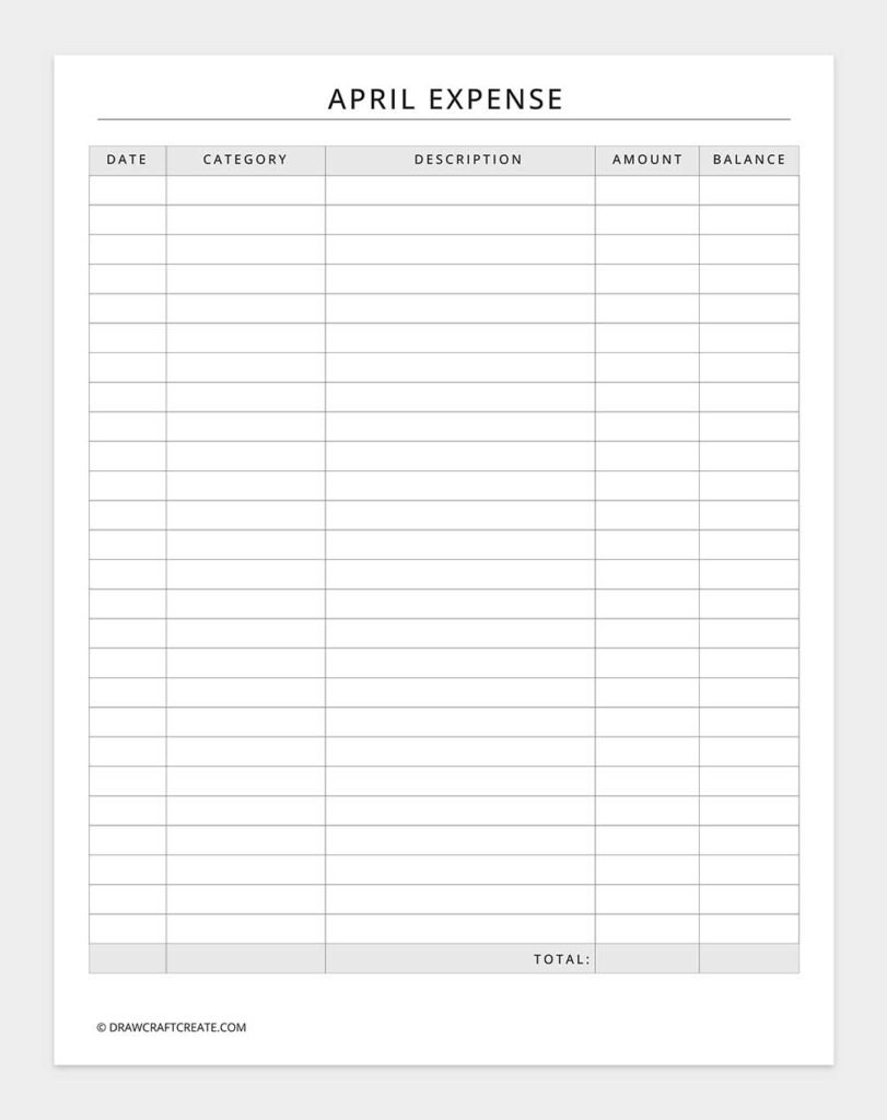 Free Printable April Planner 2026 (28 Pages) - Draw Craft Create