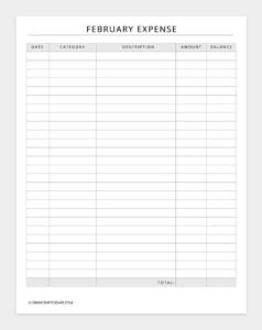 Free Printable February Planner 2026 (27 Pages) - Draw Craft Create