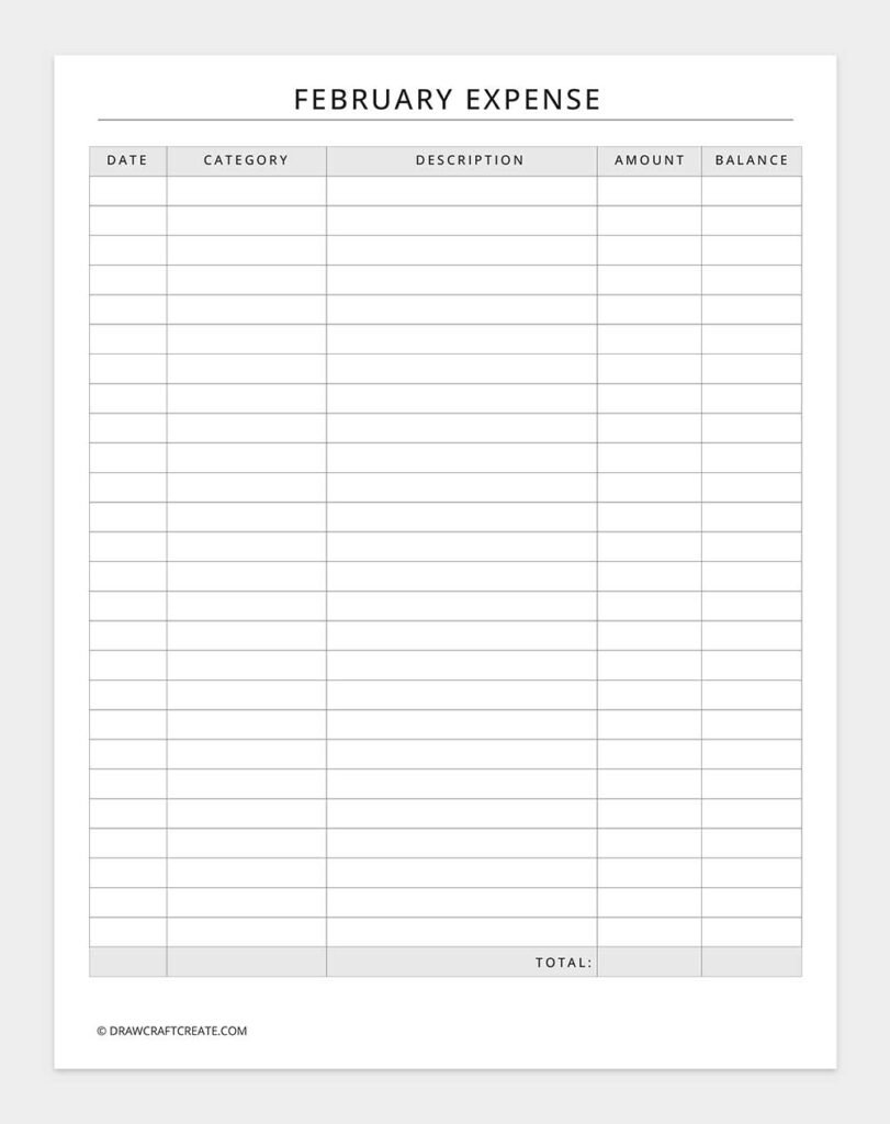 Free Printable February Planner 2026 (27 Pages) - Draw Craft Create