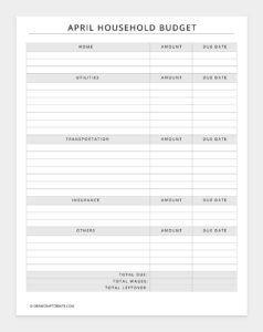 Free Printable April Planner 2026 (28 Pages) - Draw Craft Create