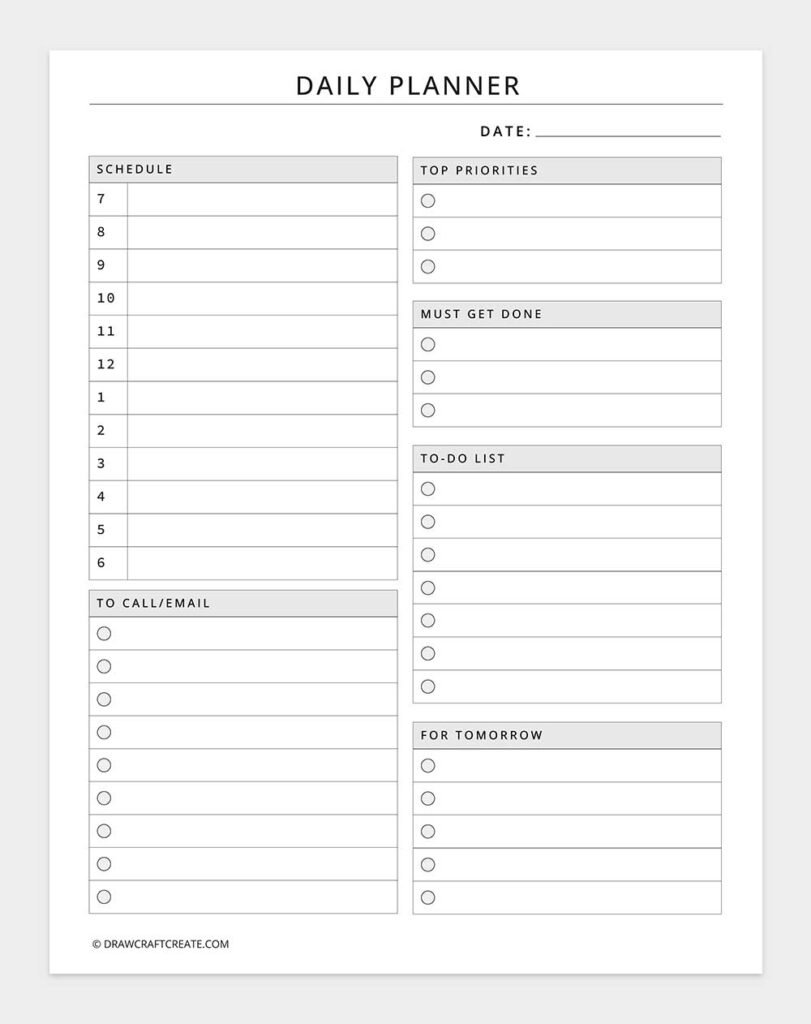Free Printable April Planner 2026 (28 Pages) - Draw Craft Create