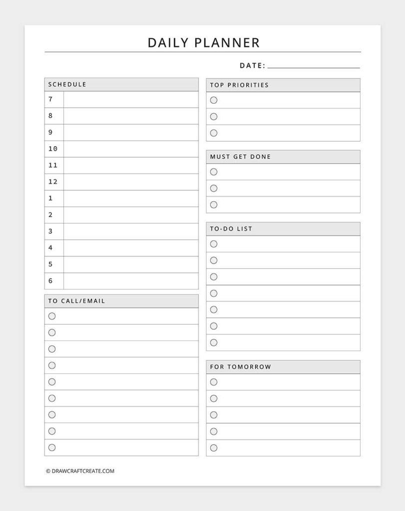 Free Printable February Planner 2026 (27 Pages) - Draw Craft Create