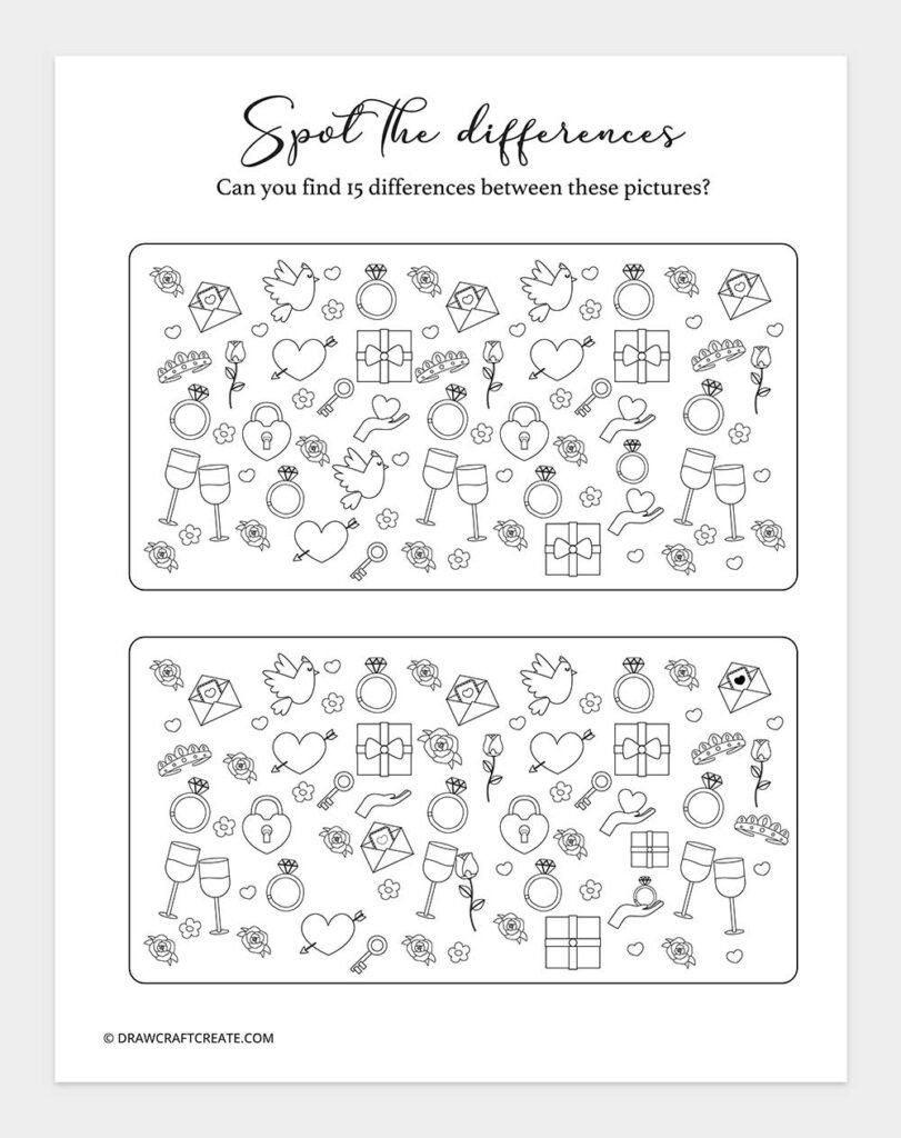 Free Printable Wedding Activity Book For Kids - Draw Craft Create