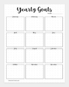 Free Printable Bullet Journal Templates (76 Pages) - Draw Craft Create