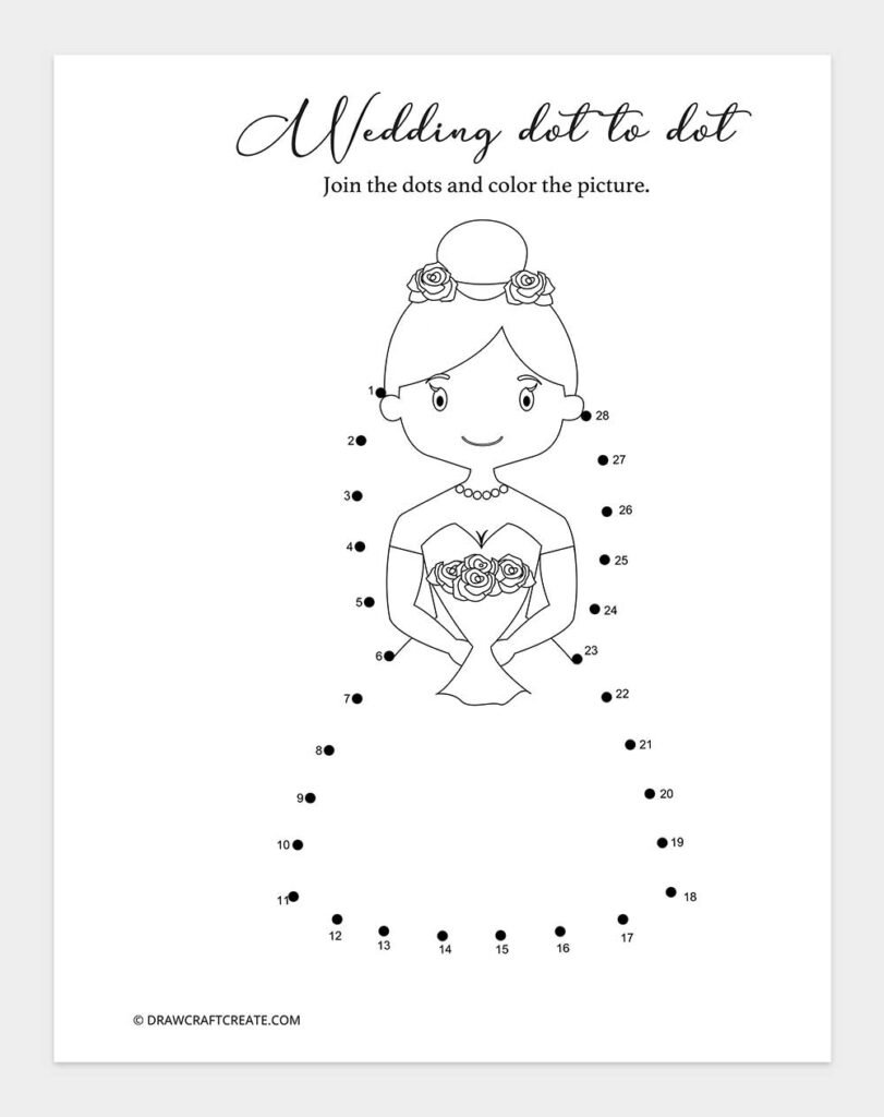 Free Printable Wedding Activity Book For Kids - Draw Craft Create