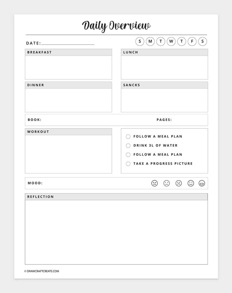 Free Printable Life Planner (56 Pages) - Draw Craft Create