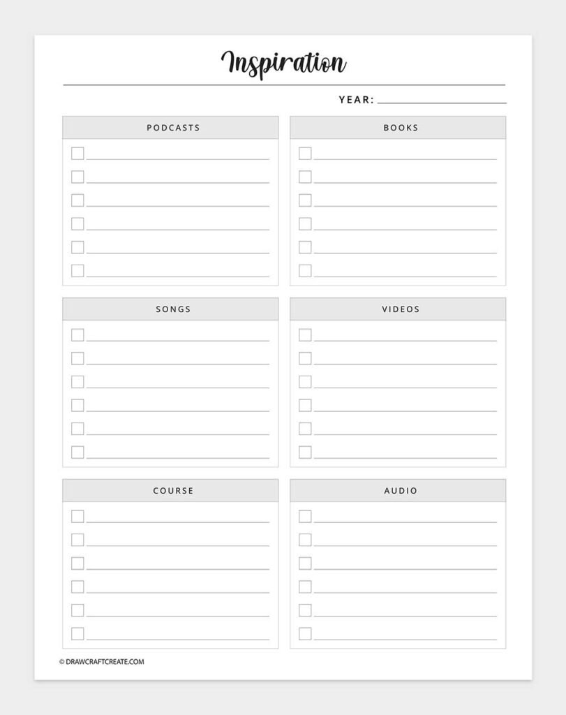 Free Printable Life Planner (56 Pages) - Draw Craft Create