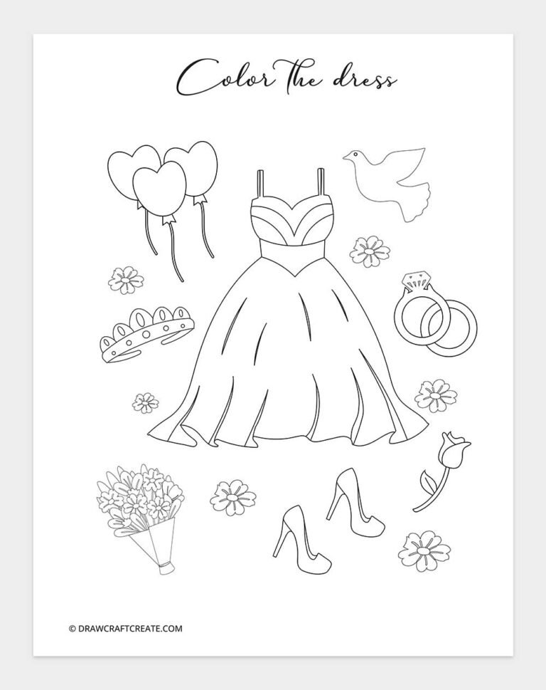 Free Printable Wedding Activity Book For Kids - Draw Craft Create