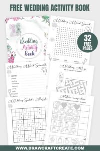 Free Printable Wedding Activity Book For Kids - Draw Craft Create