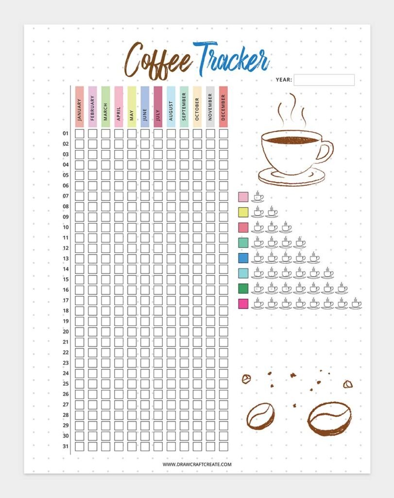 20+ Free Printable Tracker Template - Draw Craft Create
