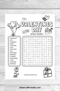 Free Printable Spanish Word Search - Draw Craft Create