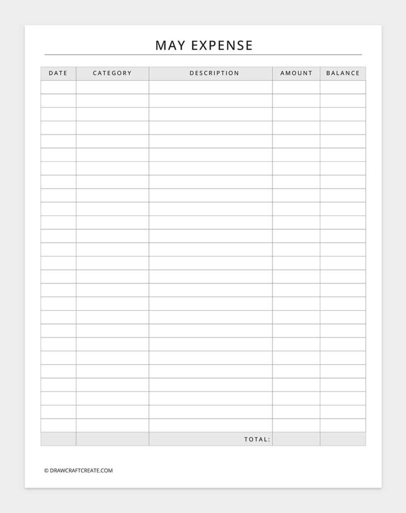 Free Printable May Planner 2026 (29 Pages) - Draw Craft Create