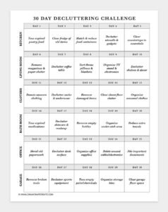 Free Printable Declutter Planner Template (25 Pages) - Draw Craft Create