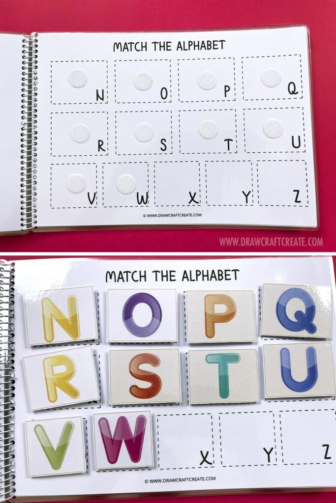 Free Printable Toddler Busy Book - Draw Craft Create