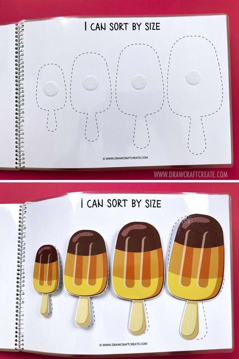 Free Printable Toddler Busy Book - Draw Craft Create