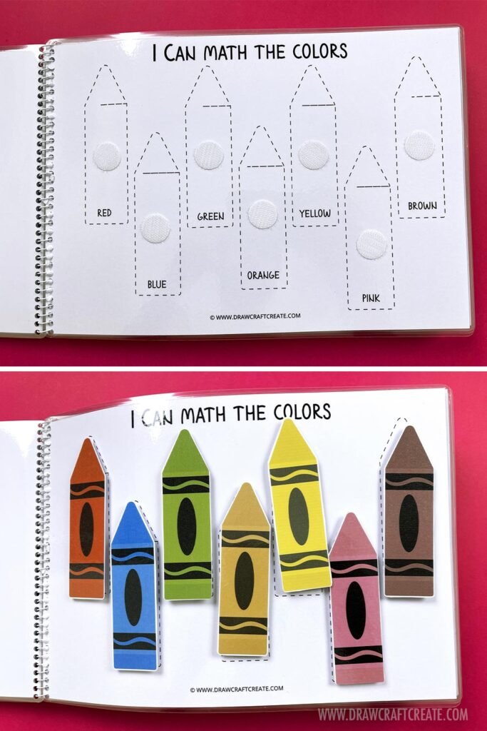 Free Printable Toddler Busy Book - Draw Craft Create