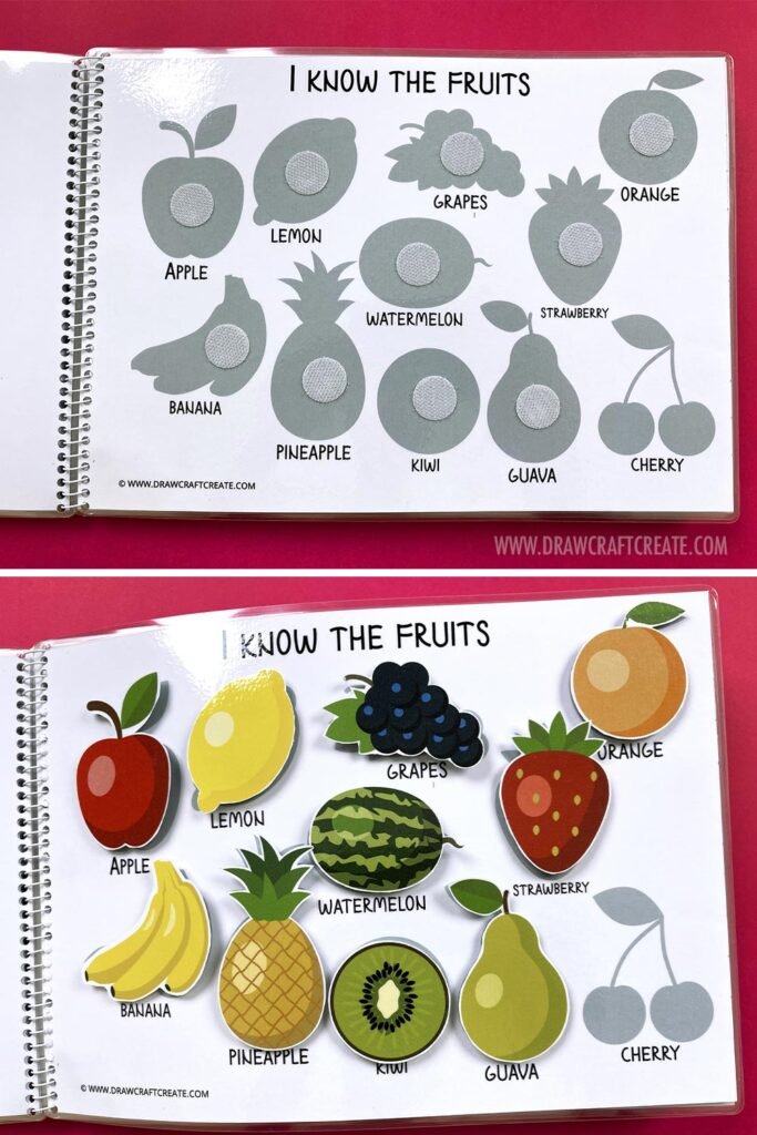 Free Printable Toddler Busy Book - Draw Craft Create