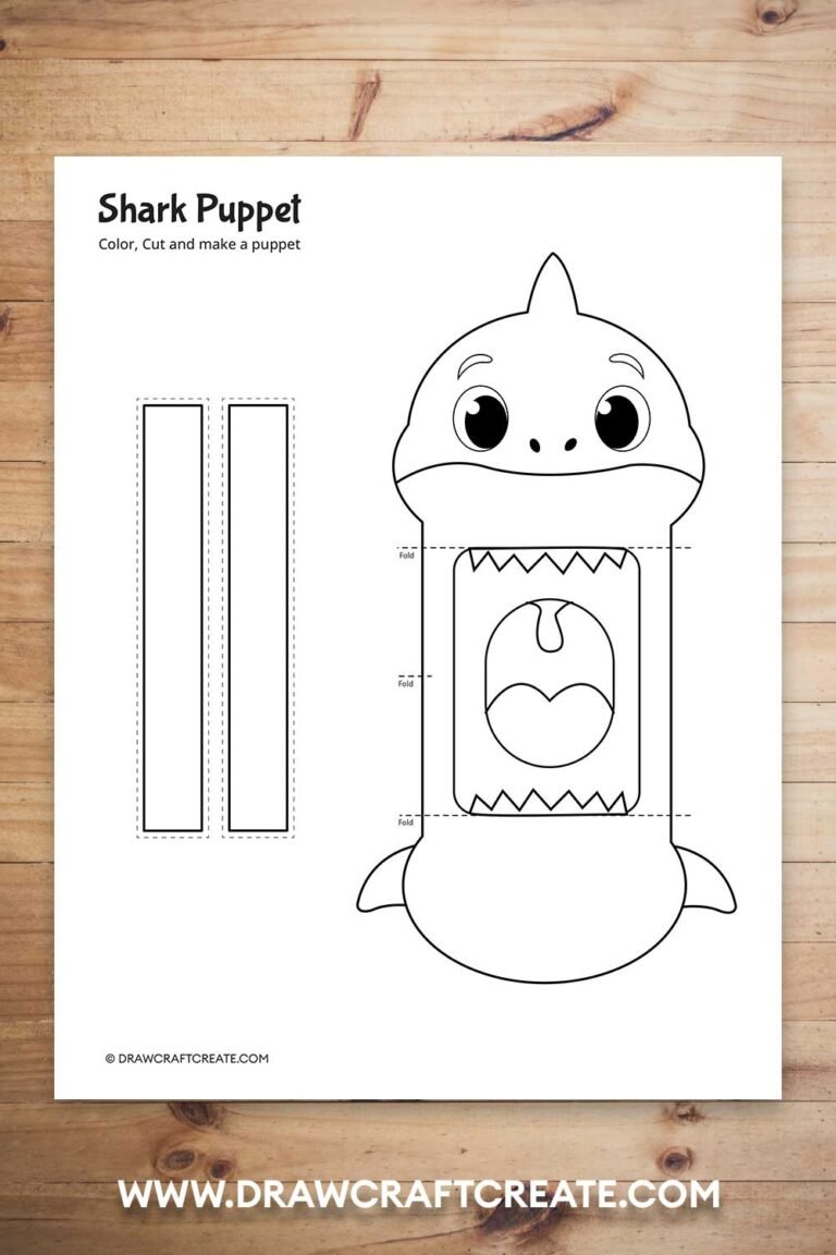 Free Printable Sheep Puppet Craft - Draw Craft Create