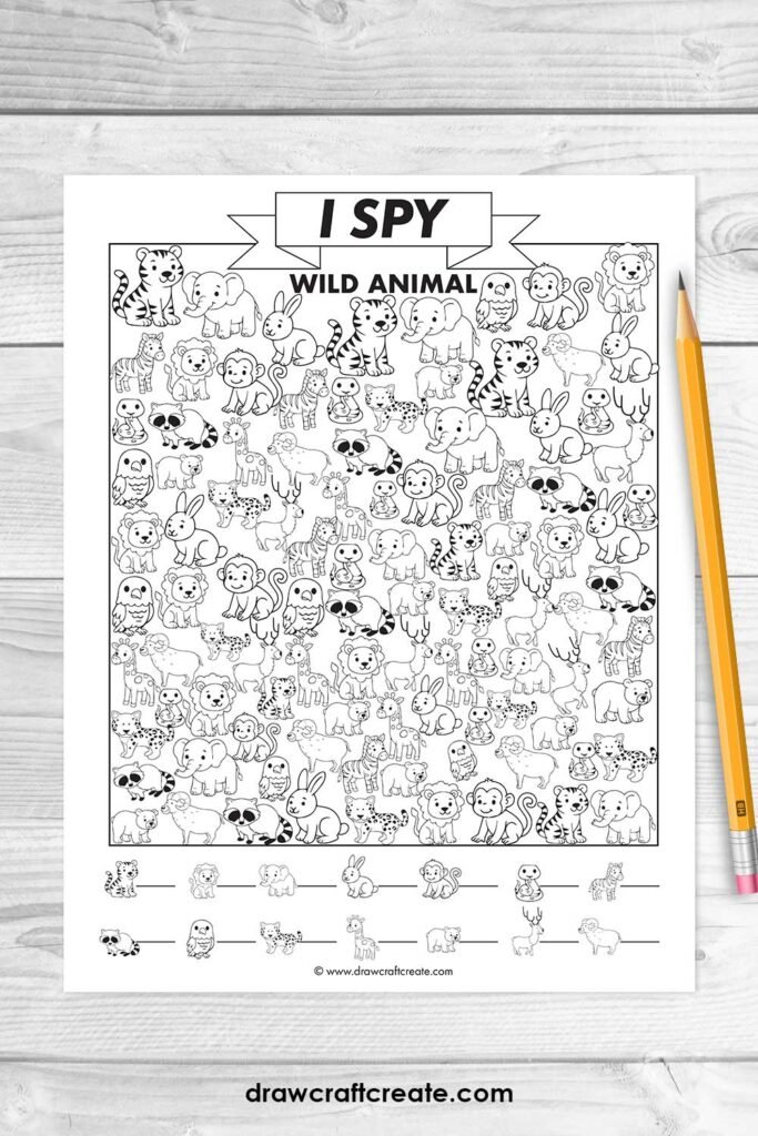 50+ Free I Spy Game Printables - Draw Craft Create